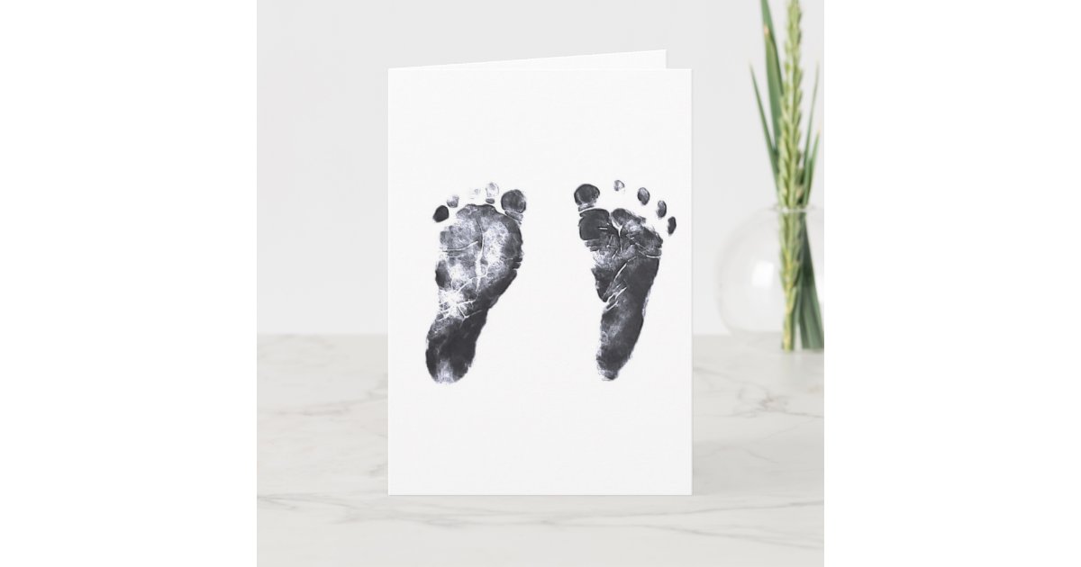 Baby Footprints Card | Zazzle