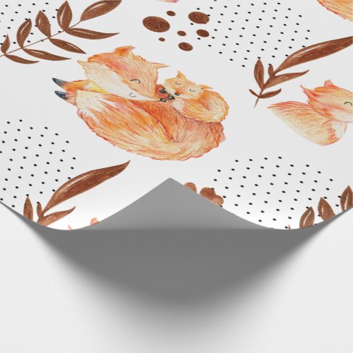 Baby Fox Wrapping Paper | Zazzle