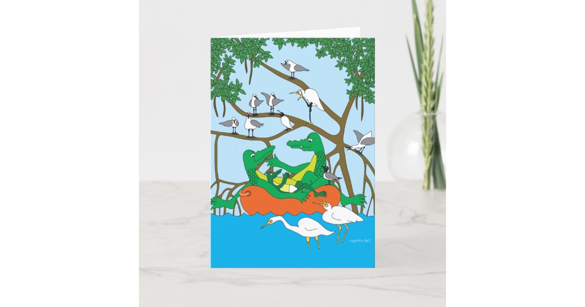 Baby Gator Congratulations Card | Zazzle