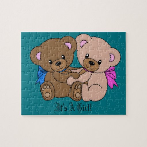 Baby gender reveal jigsaw puzzle gift Maternity | Zazzle
