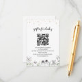 Baby gifts registry winter animals Baby Shower Enclosure Card | Zazzle