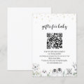 Baby gifts registry winter animals Baby Shower Enclosure Card | Zazzle