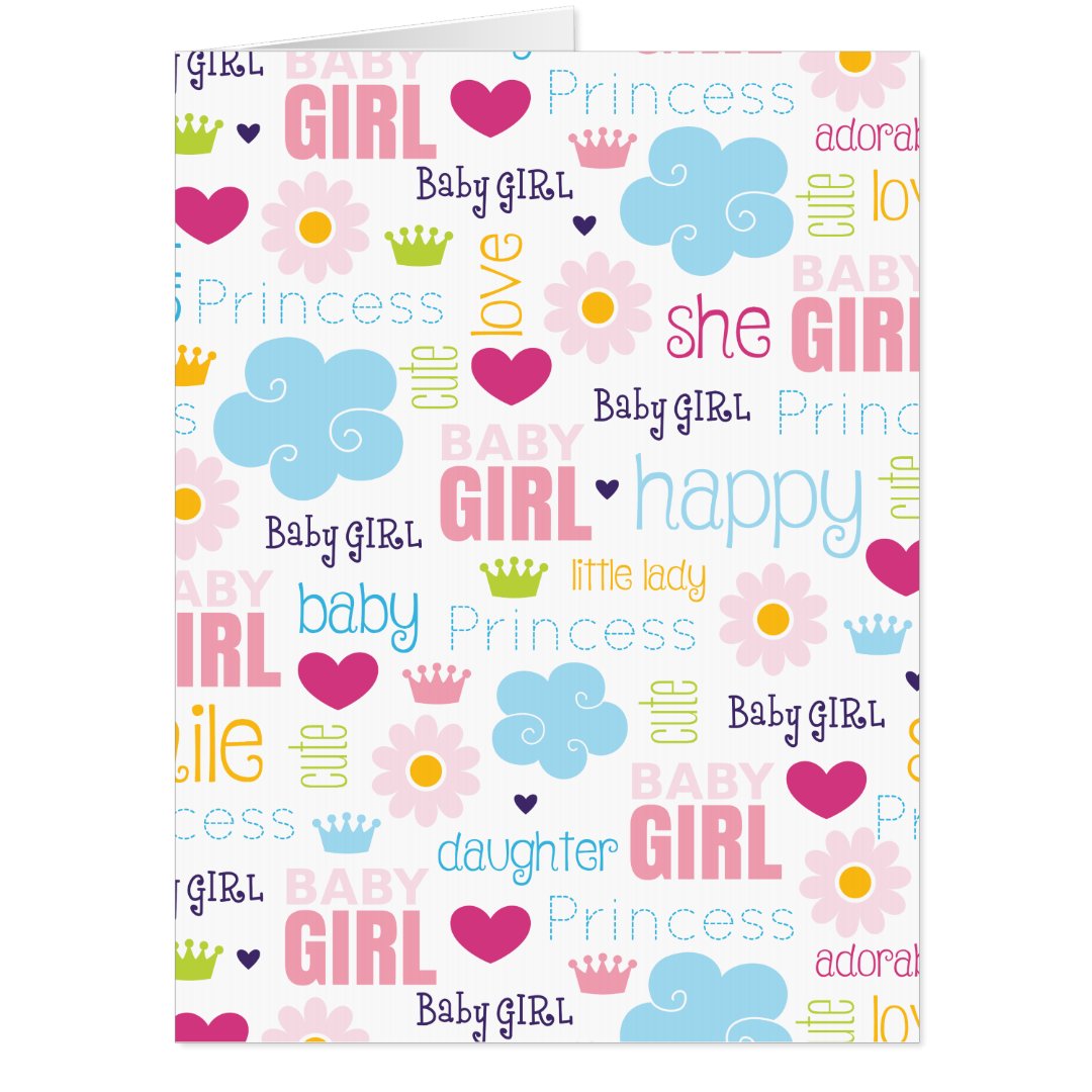 Baby Girl Card | Zazzle