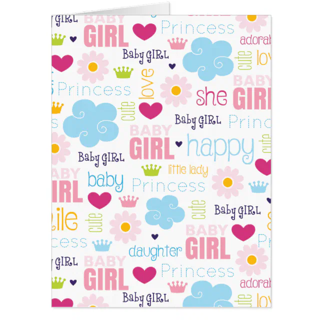Baby Girl Card | Zazzle