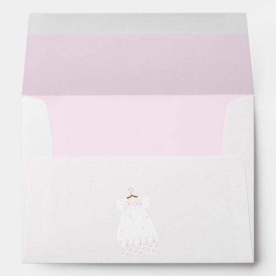 Baby Girl Christening Gown Envelope | Zazzle.com