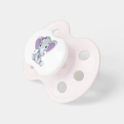 Baby Girl Elephant Pacifier | Zazzle