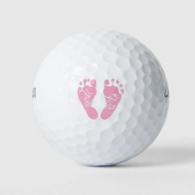 Baby Girl Feet Golf Balls | Zazzle
