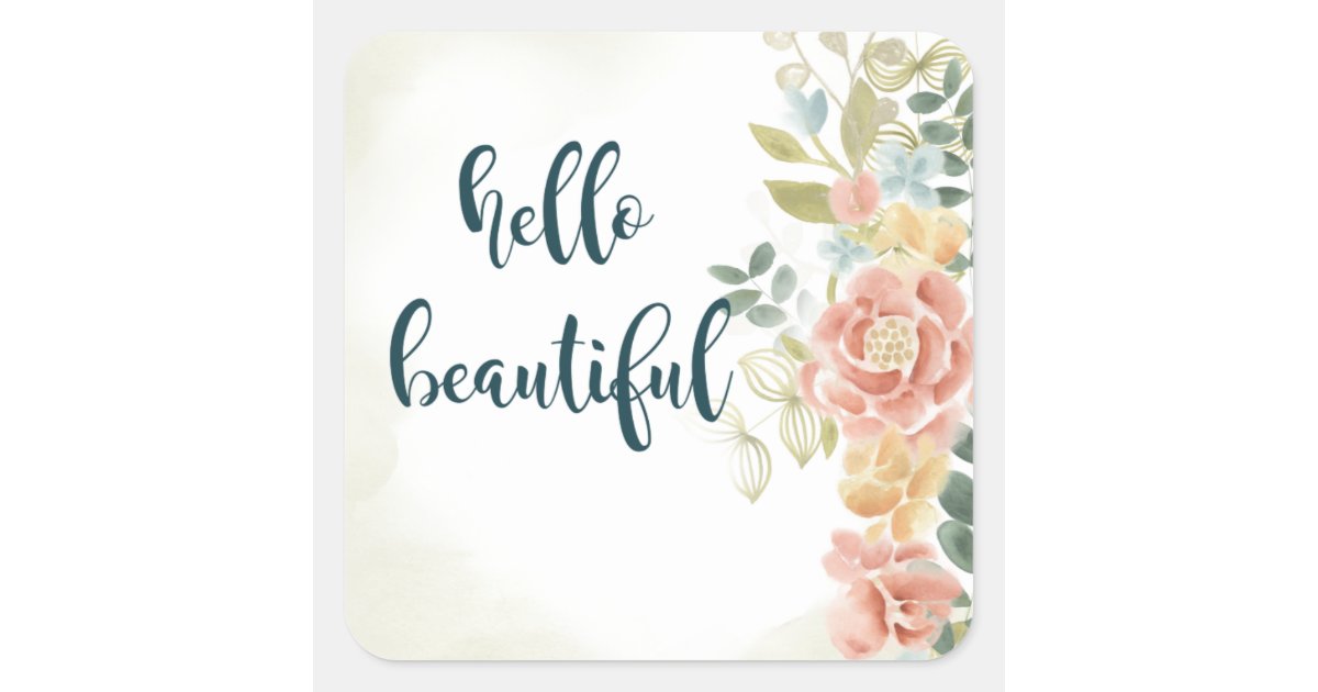 Baby Girl I Square Sticker | Zazzle