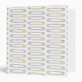 Baby Girl Photo Album Diaper Pin Memory Binder | Zazzle