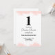 Baby Girl Turning One Simple Elegant 1st Birthday Invitation | Zazzle