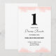 Baby Girl Turning One Simple Elegant 1st Birthday Invitation | Zazzle