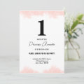 Baby Girl Turning One Simple Elegant 1st Birthday Invitation | Zazzle