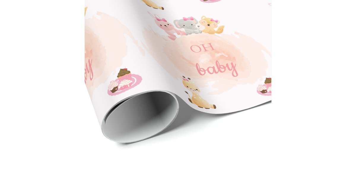 Baby girl wrapping paper | Zazzle