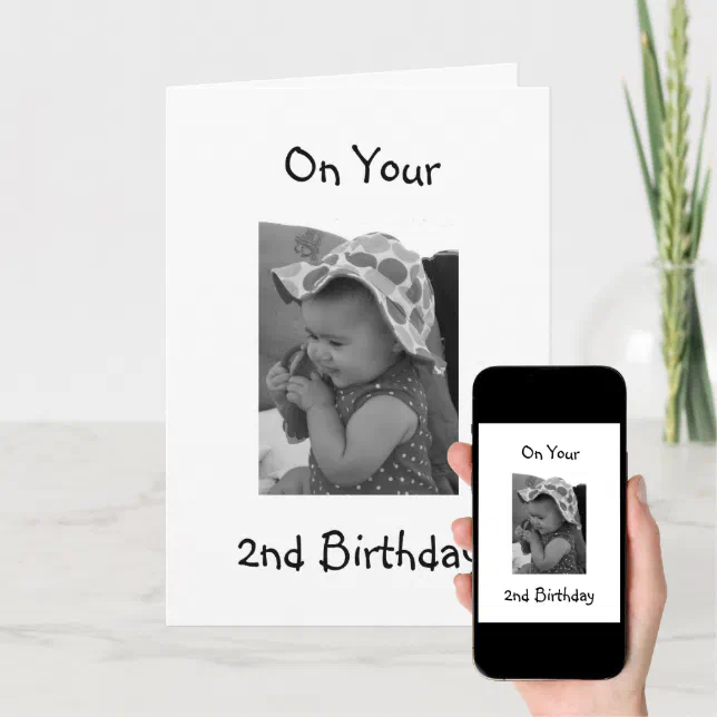 **BABY GIRL'S 2nd BIRTHDAY** CARD | Zazzle