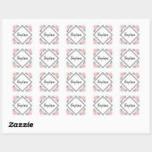 Baby Girl's Baptism Envelope Seal / Sticker | Zazzle