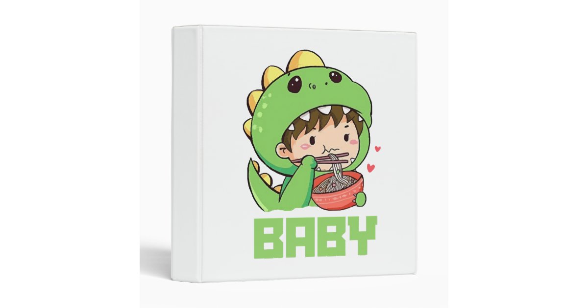 baby godzilla 3 ring binder | Zazzle