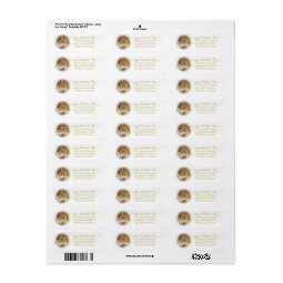 Baby | Guardian Angels | Gold Script Overlay Label | Zazzle