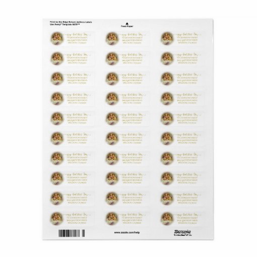 Baby | Guardian Angels | Gold Script Overlay Label | Zazzle