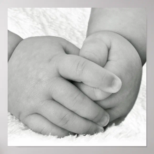 Baby Hands Poster/Print Poster | Zazzle