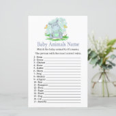 Baby Hippo Baby Animals Name Game | Zazzle