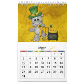 Baby Hippo Children's Calendar | Zazzle