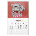 Baby Hippo Children's Calendar | Zazzle