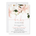Baby in Bloom floral lilies girl baby shower Invitation | Zazzle