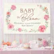 Baby In Bloom Flower Girl Baby Shower Custom Banner | Zazzle