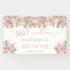 Baby in Bloom Pink Floral Baby Shower Banner | Zazzle