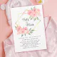 Baby in Bloom Pink Floral Gold Frame Baby Shower Invitation | Zazzle