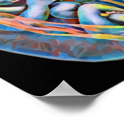 Baby In The Womb Abstract Human Anatomy Art Poster | Zazzle