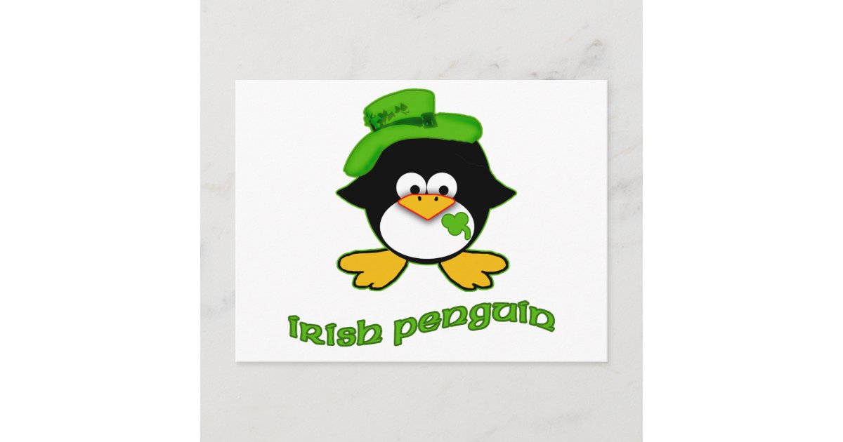 Baby Irish Penguin Postcard | Zazzle