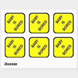 Baby Is Bored Sticker | Zazzle