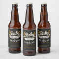Baby Is Brewing Beer Label | Zazzle