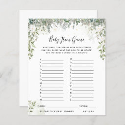 Baby Item Game | Baby Shower Game | Zazzle