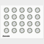 Baby it's cold outside baby shower thank you classic round sticker | Zazzle