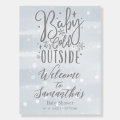 Baby It's Cold Outside Baby Shower Welcome Sign | Zazzle