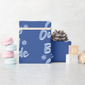 Baby It's Cold Outside Icy Blue Frozen Christmas Wrapping Paper | Zazzle