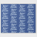 Baby It's Cold Outside Icy Blue Frozen Christmas Wrapping Paper | Zazzle