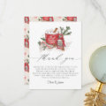 Baby It's Cold Outside Winter Baby Shower Thank You Card | Zazzle