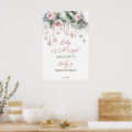 Baby it's cold outside winter baby shower welcome poster | Zazzle