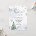 Baby It's Cold Outside Winter Tree Thank You Card | Zazzle