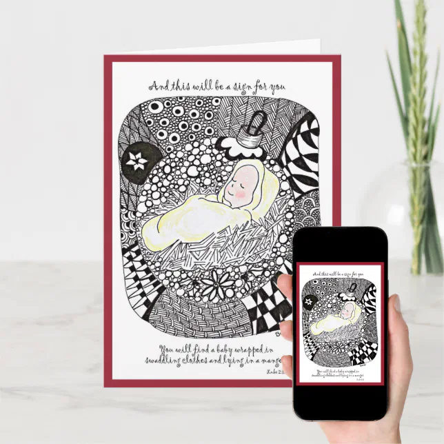 Baby Jesus Christmas Card | Zazzle