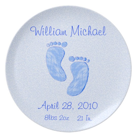 Baby Keepsake Birthplate - Personalized Plate | Zazzle.com