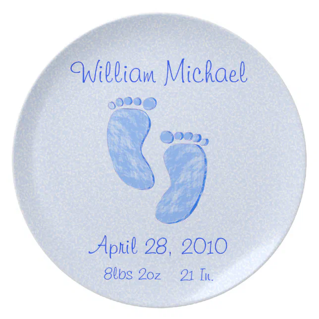 Baby Keepsake Birthplate - Personalized Plate | Zazzle