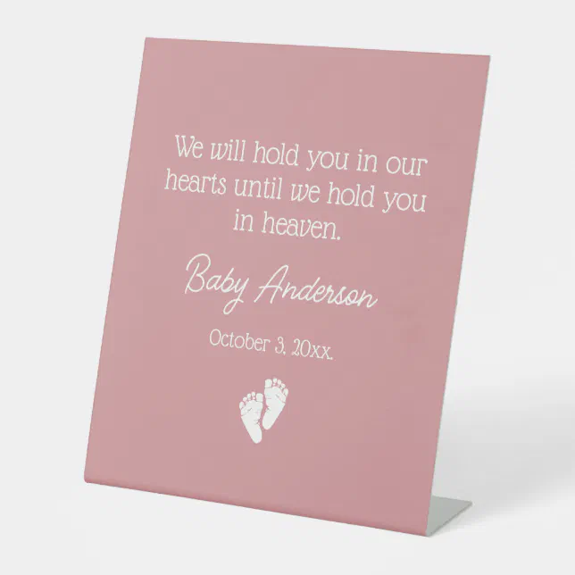 Baby Loss and Miscarriage Memorial Pedestal Sign | Zazzle