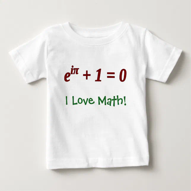 Baby Loves Math! Baby T-Shirt | Zazzle