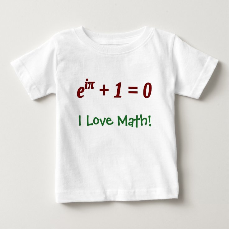 Baby Loves Math! Baby T-Shirt | Zazzle