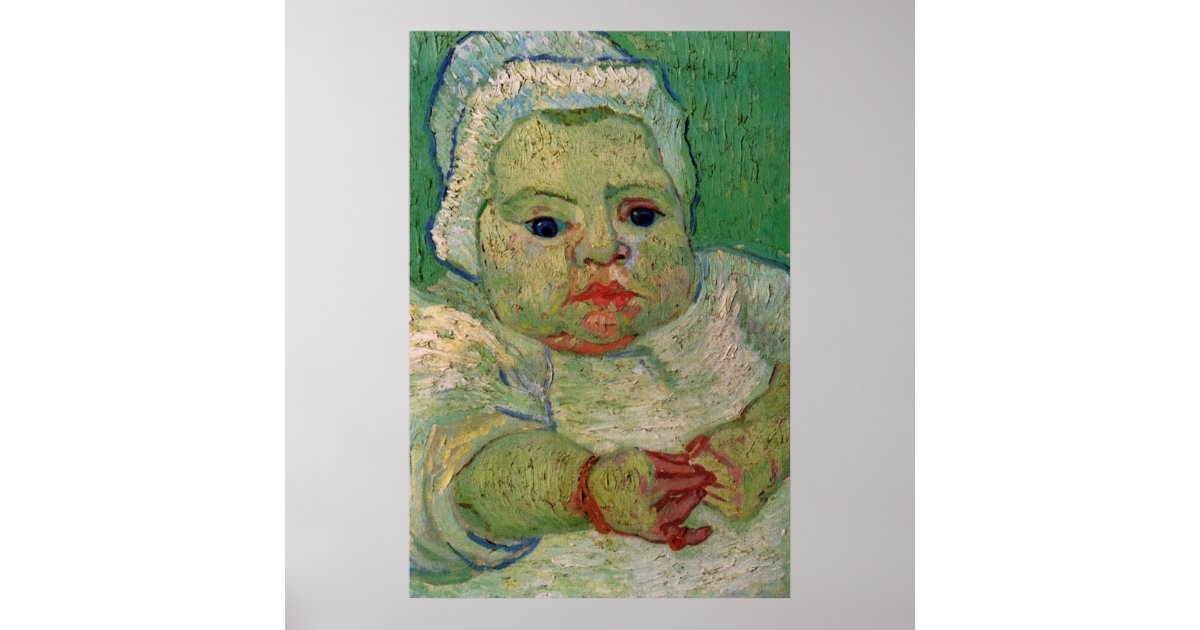 Baby Marcelle Roulin by Vincent van Gogh Poster | Zazzle
