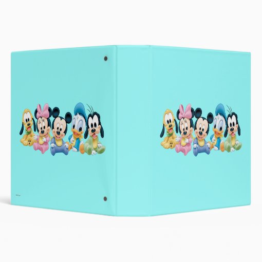 Baby Mickey & Friends 3 Ring Binder | Zazzle